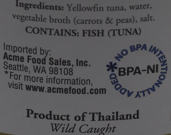 Pacific Crest Yellowfin Tuna - Packaged Food Reviews