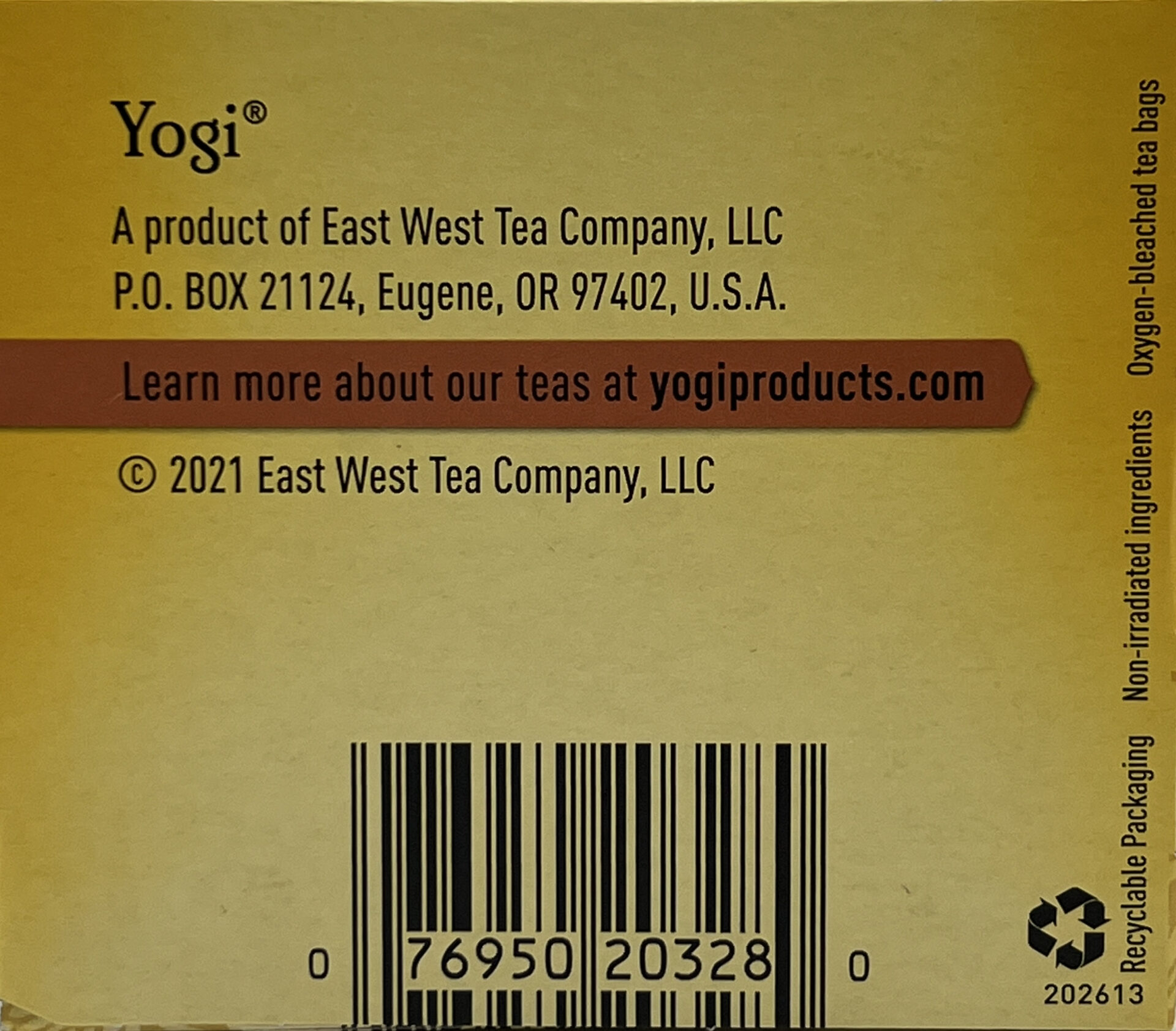 Yogi Vanilla Spice Perfect Energy - Packaged Food Reviews