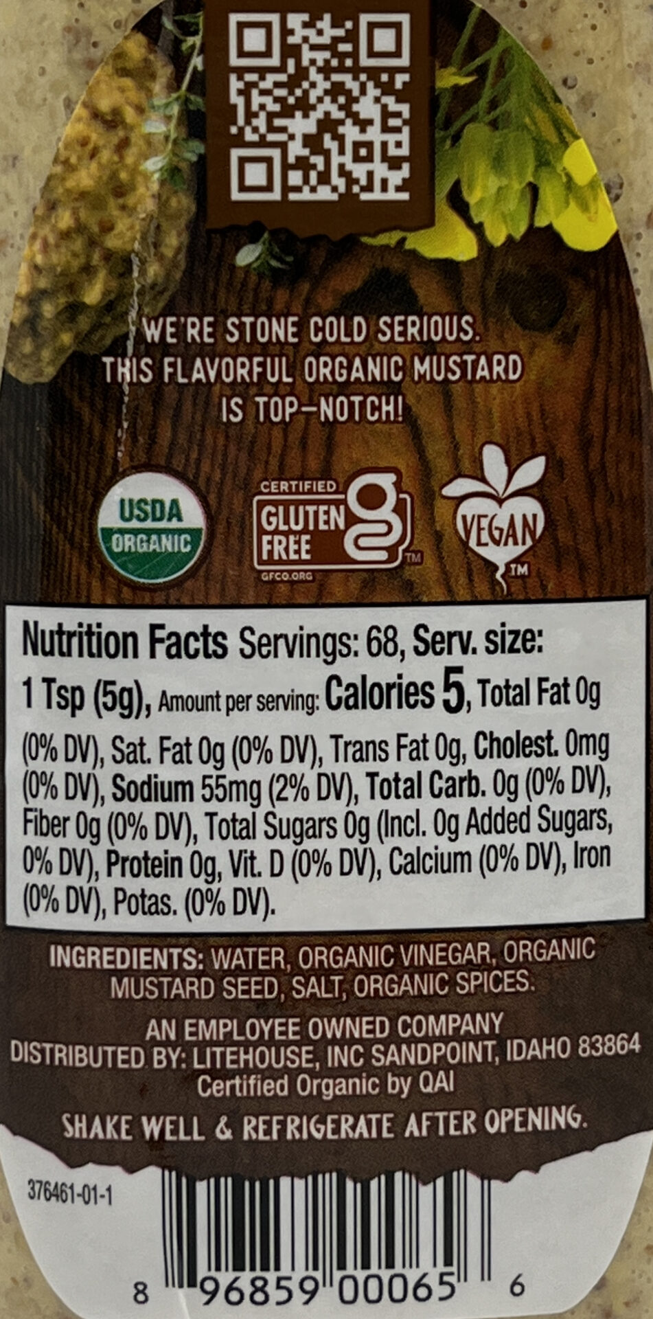 Organicville Stone Ground Mustard - Packaged Food Reviews