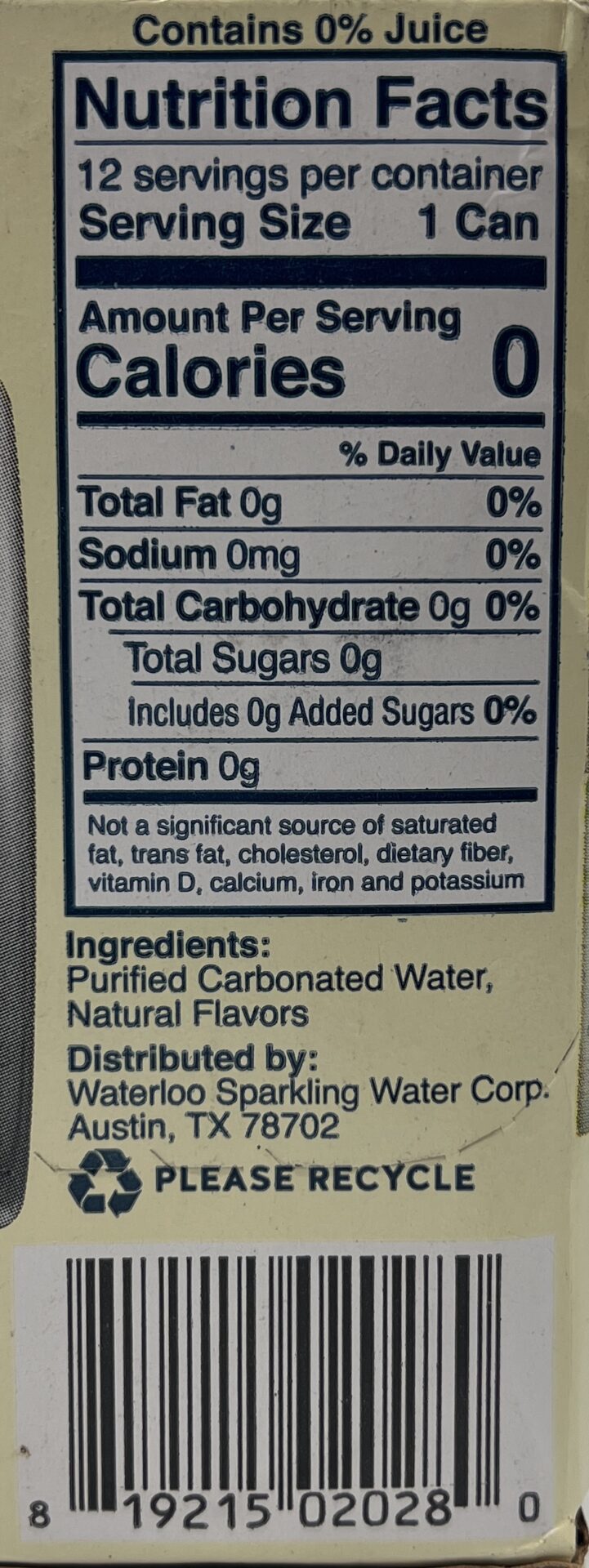 WaterLoo Lemon-Lime - Packaged Food Reviews