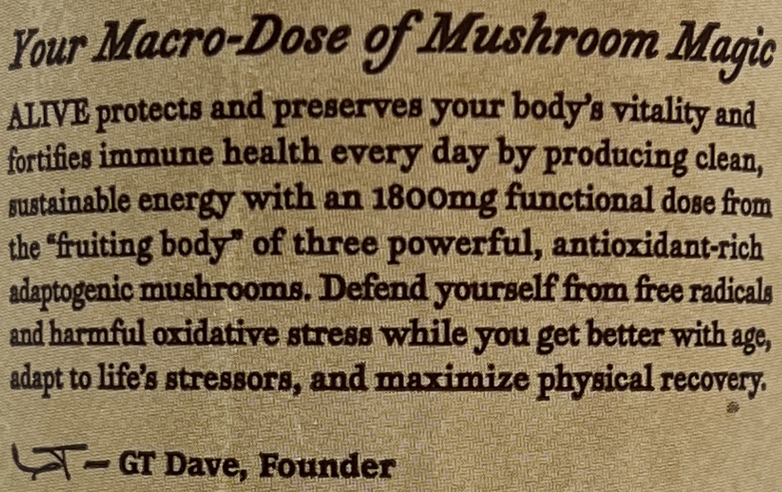 Alive Root Beer - Packaged Food Reviews